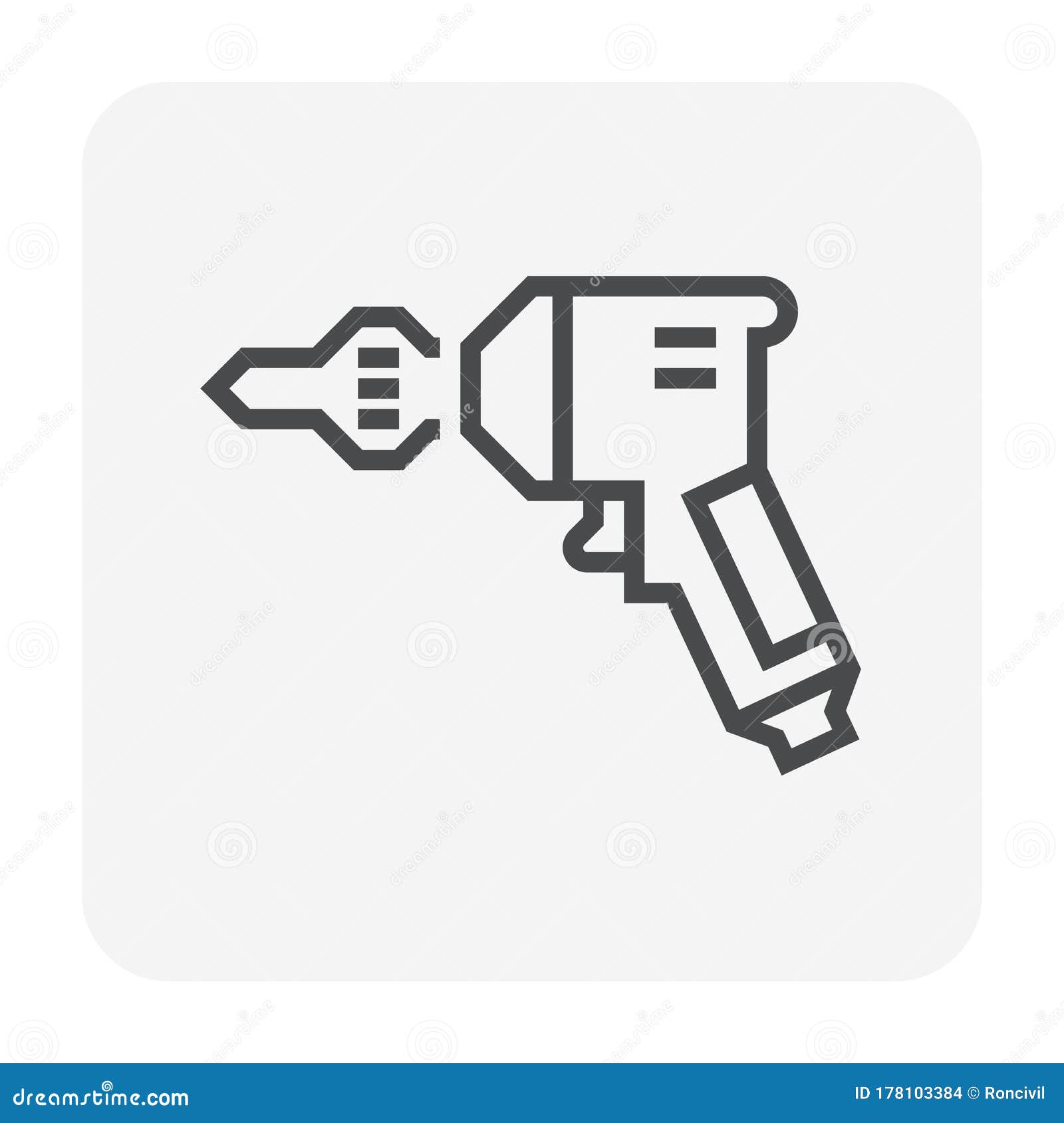 Auger drilling icon stock vector. Illustration of metal - 178103384