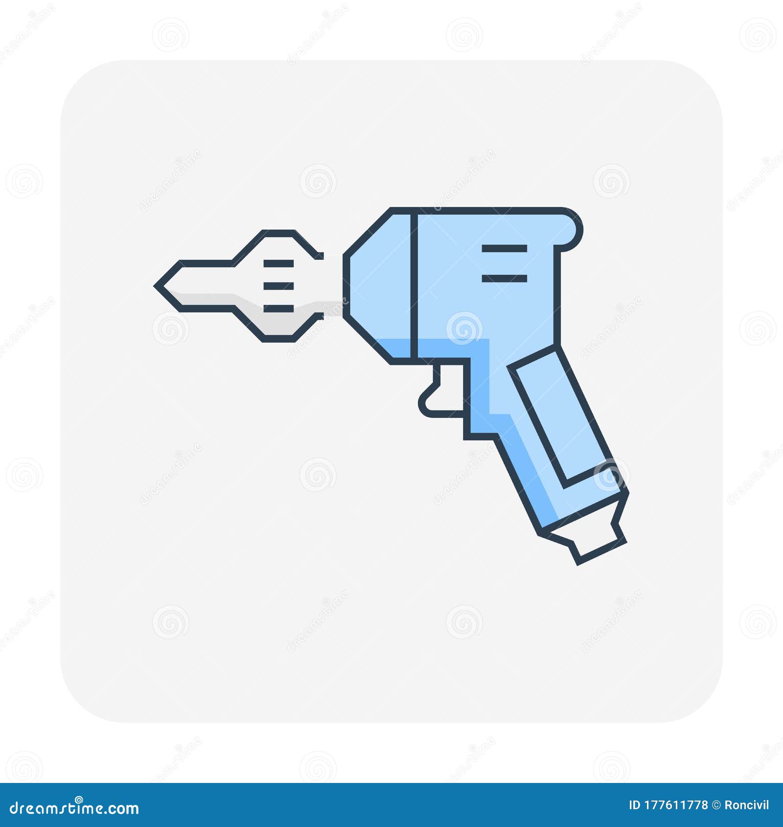Auger drilling icon stock vector. Illustration of paint - 177611778