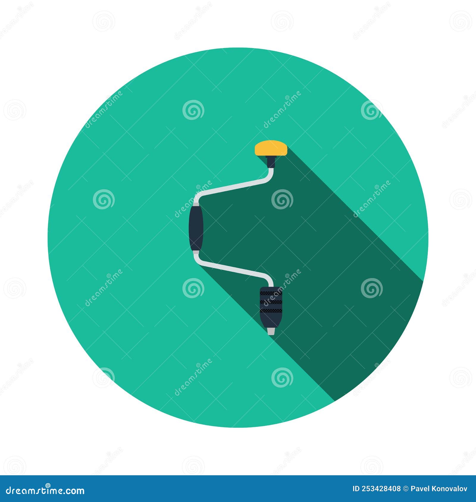 Auger Icon stock vector. Illustration of manual, design - 253428408