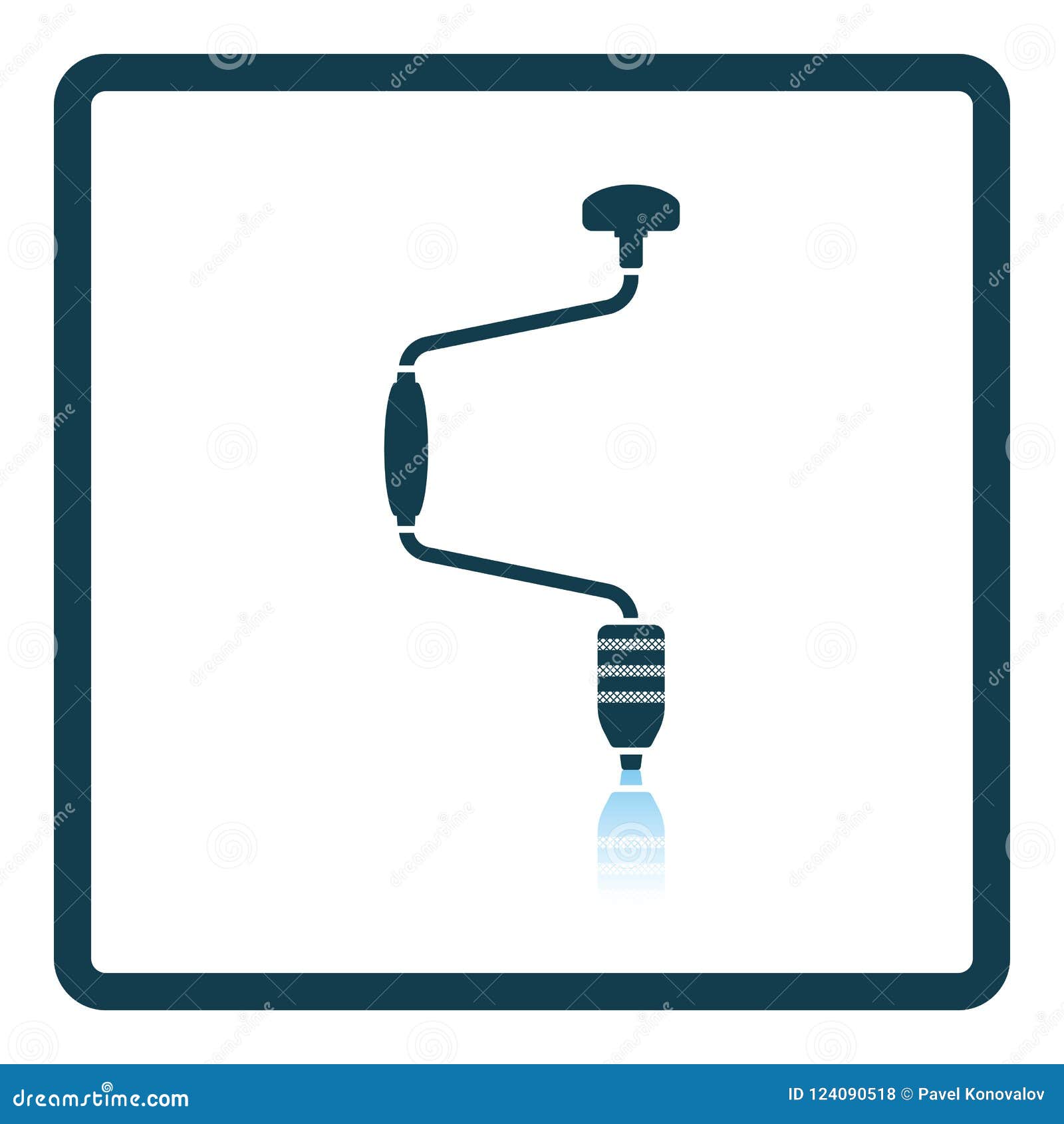 Auger Icon Cartoon Vector | CartoonDealer.com #125505605