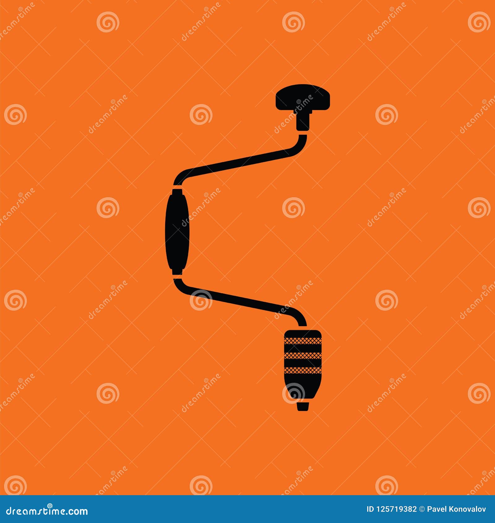 Auger icon stock vector. Illustration of building, isolated - 125719382