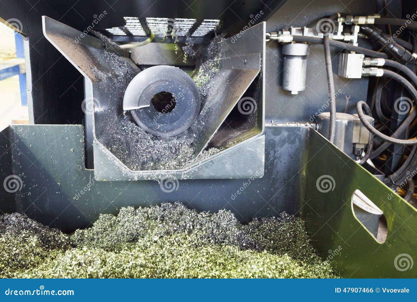 Auger Conveyor Moves Sawdust From Sawmill Royalty-Free Stock ...