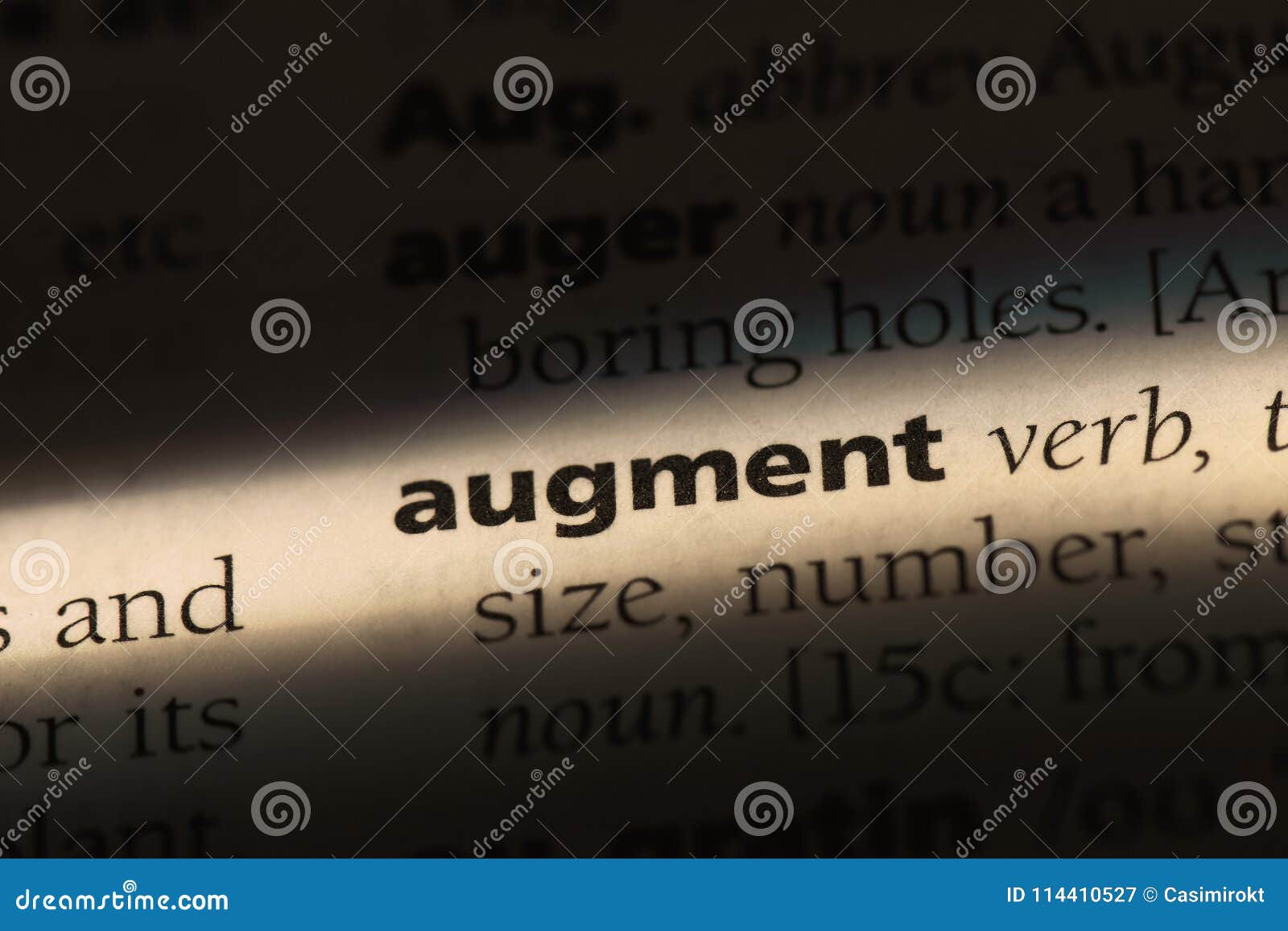 Augment stock image. Image of paper, idea, dictionary - 114410527