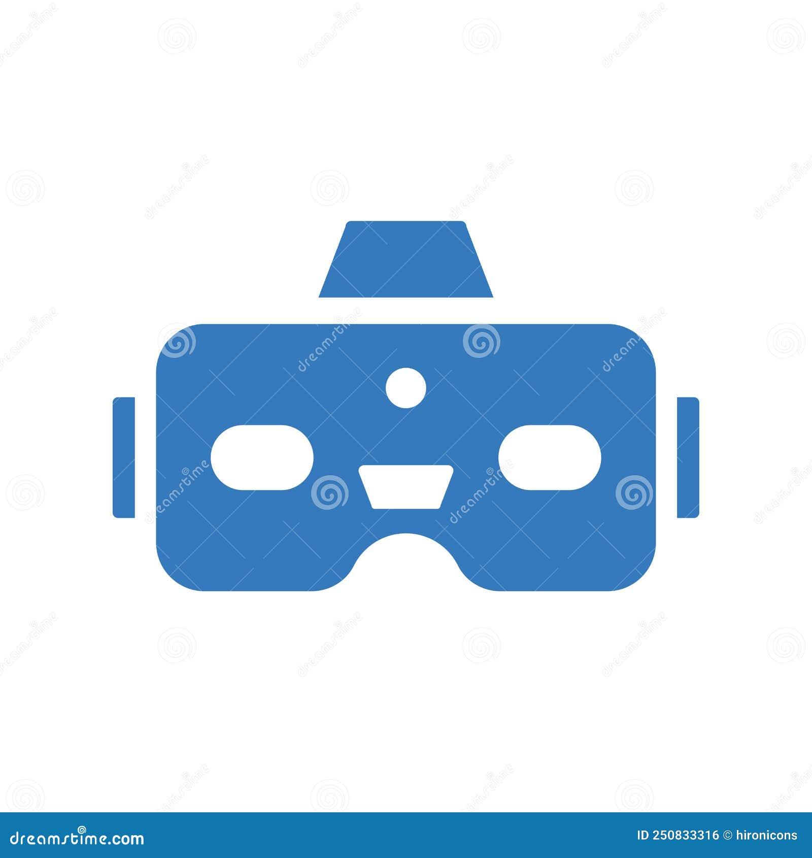 Augmented, Hololens, Mixed, Reality Icon. Blue Color Design Stock ...