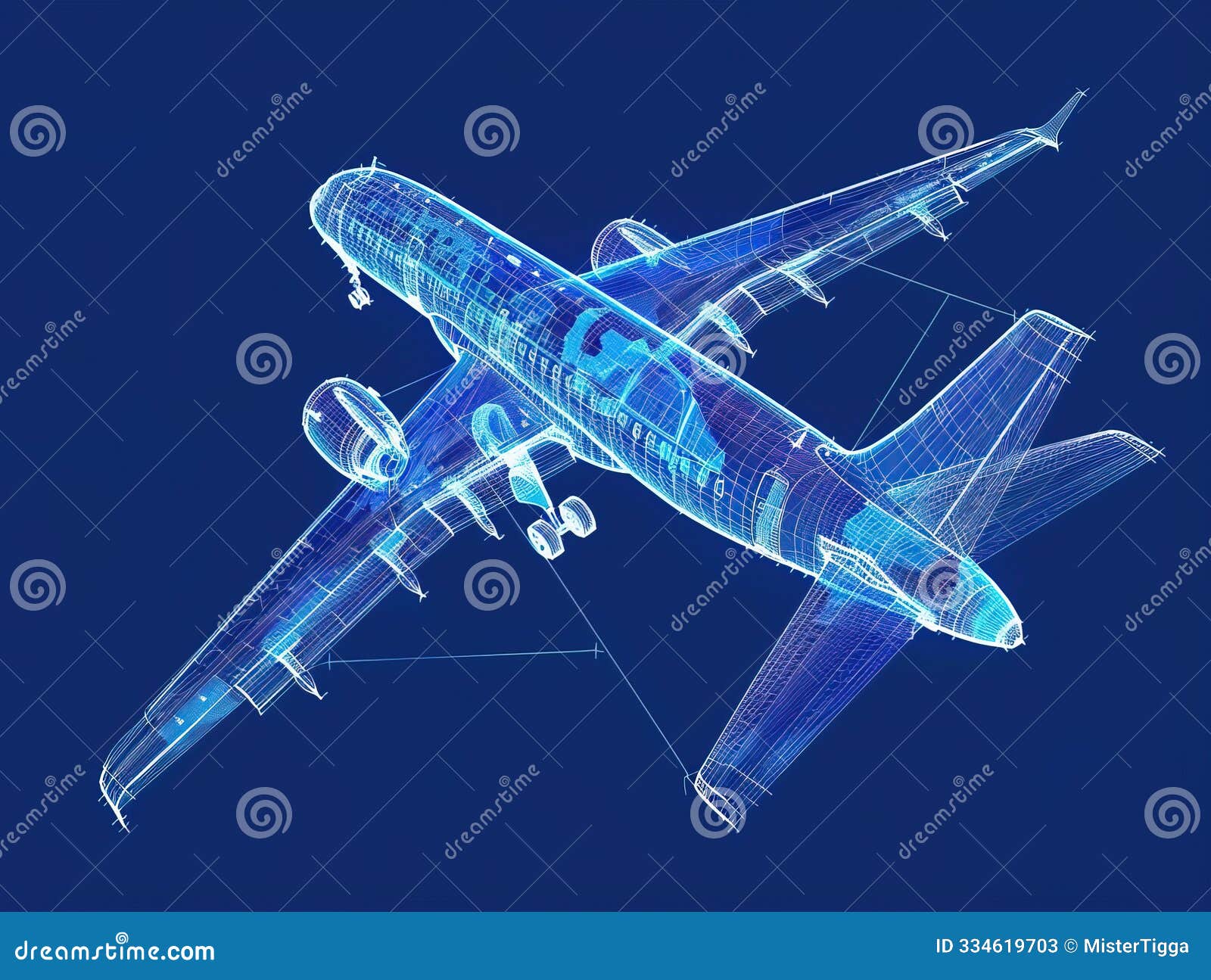 Augmented Reality Airplane Jet Engine Simulation. Advanced Industry ...