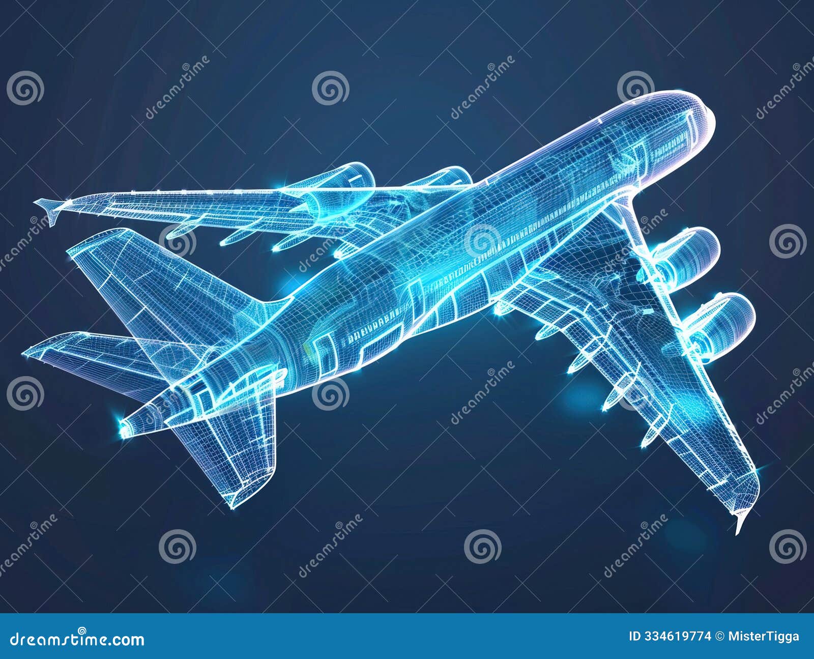 Augmented Reality Airplane Jet Engine Simulation. Advanced Industry ...