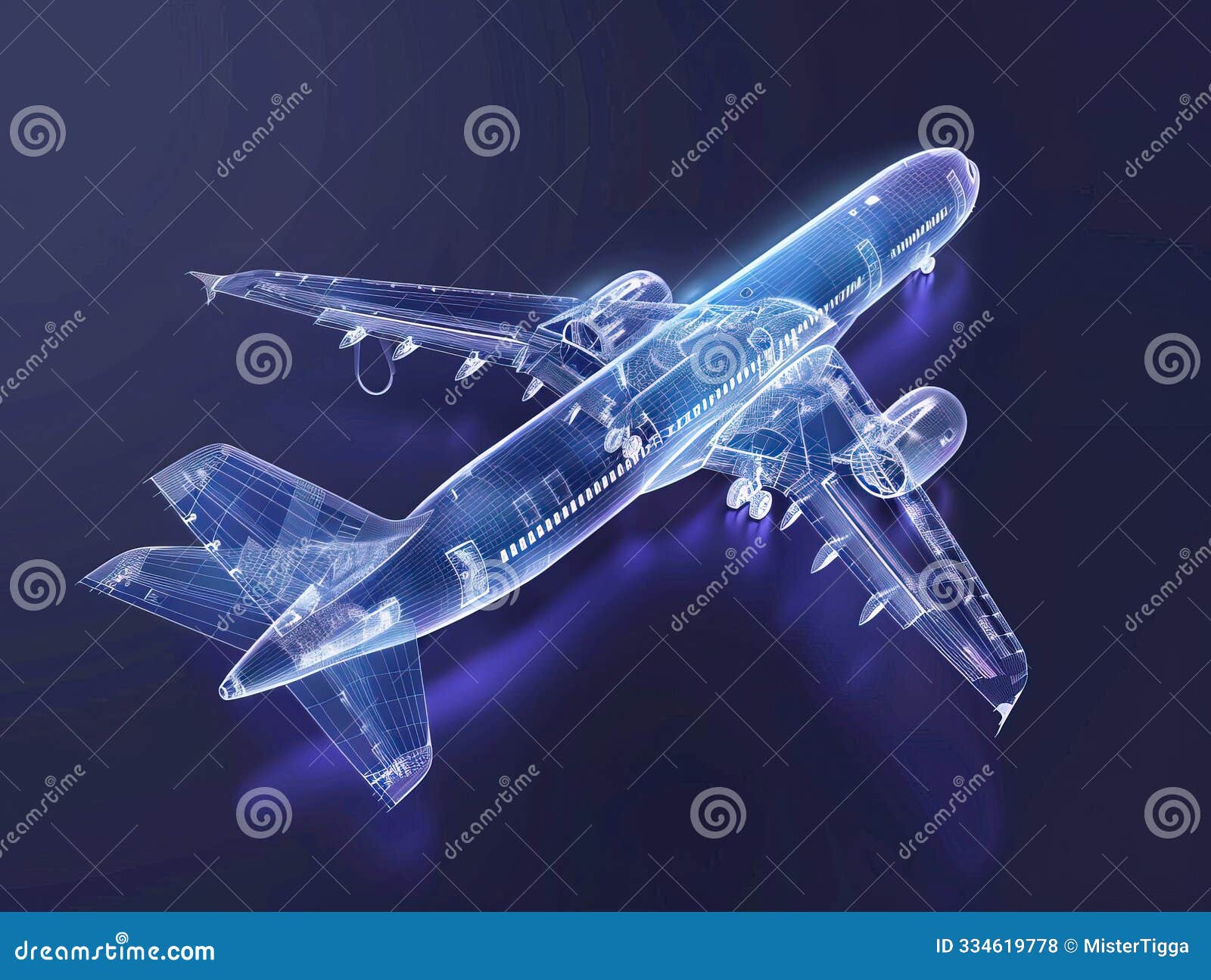 Augmented Reality Airplane Jet Engine Simulation. Advanced Industry ...