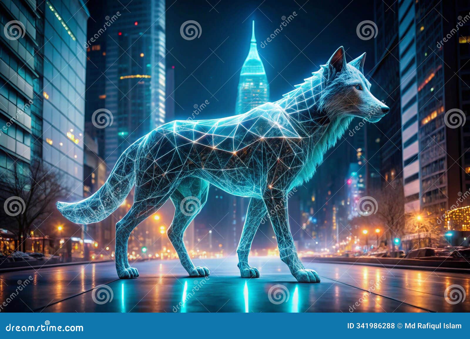 Augmented Reality Animal Guardians Stock Illustration - Illustration of ...