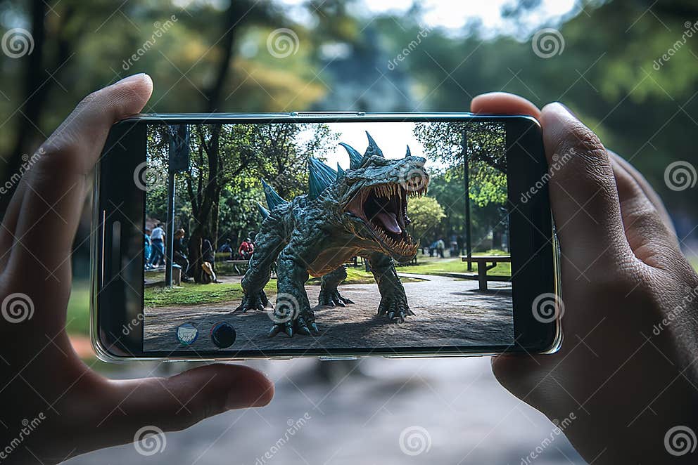 An Augmented Reality (AR) Mobile Game Where the Player Interacts with ...