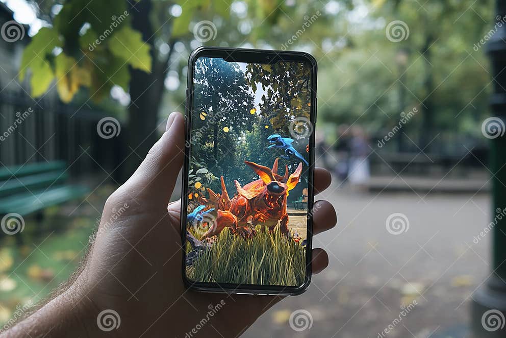 An Augmented Reality (AR) Mobile Game Where the Player Interacts with ...