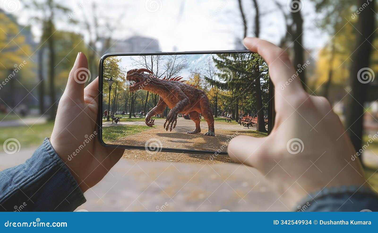 An Augmented Reality (AR) Mobile Game Where the Player Interacts with ...