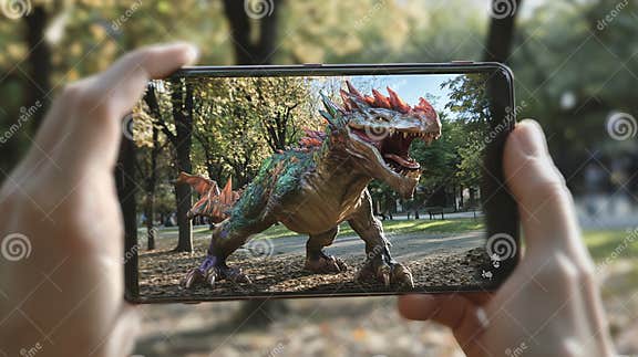 An Augmented Reality (AR) Mobile Game Where the Player Interacts with ...