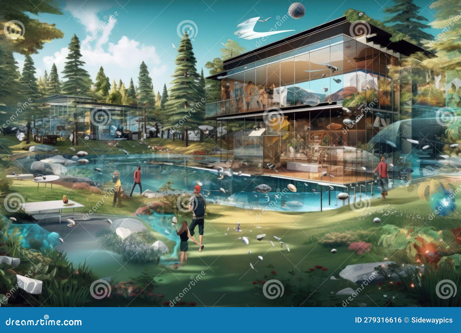 Augmented Reality and Artificial Intelligence - Generative AI Stock ...