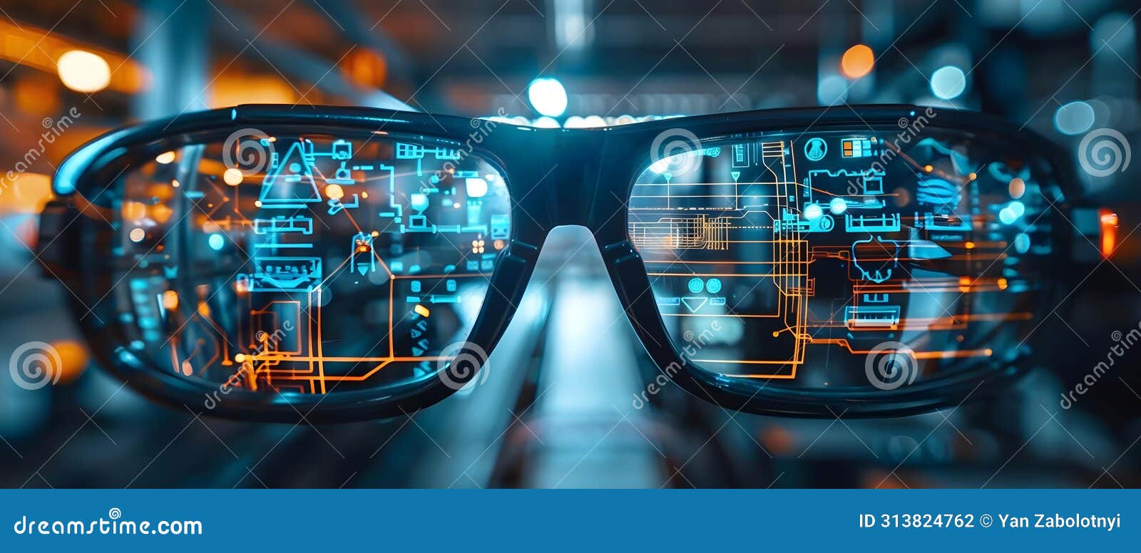 Augmented Reality Boosting Industrial Productivity. Concept Augmented ...