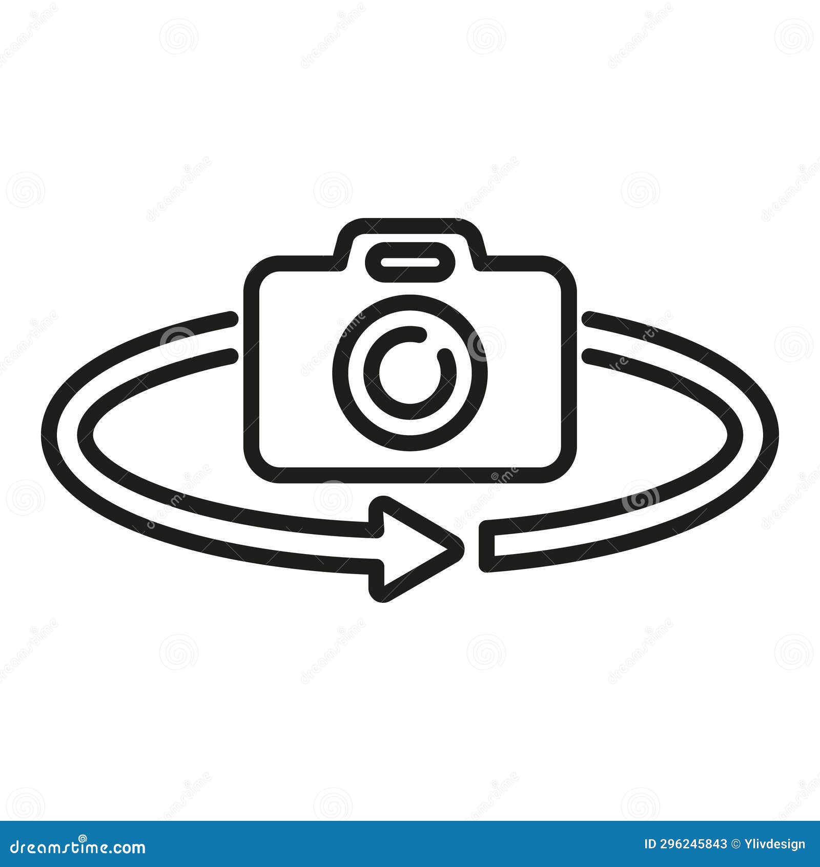 Augmented Reality Camera Control Icon Outline Vector. Future Game Stock ...