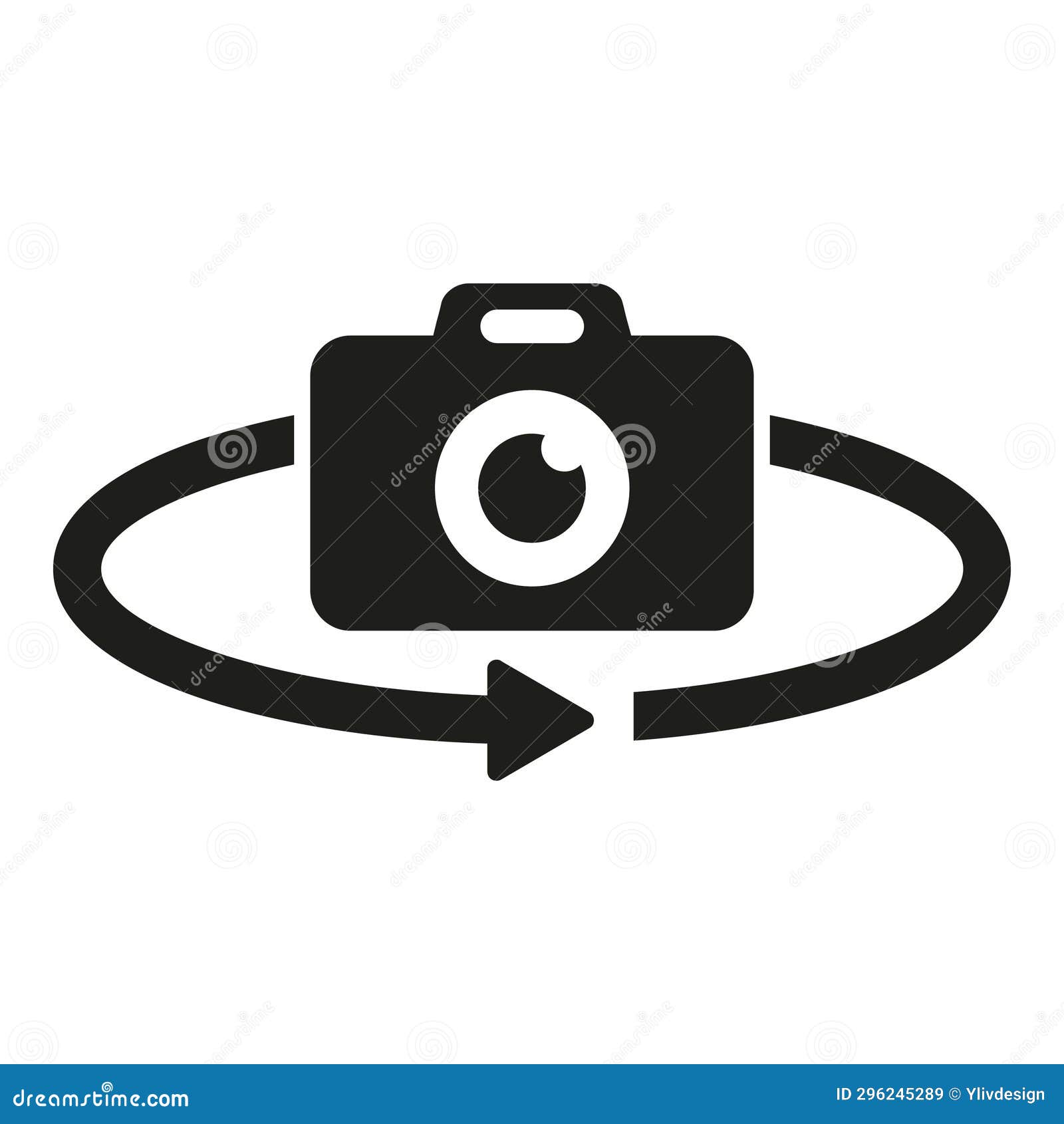 Augmented Reality Camera Control Icon Simple Vector. Future Game Stock ...