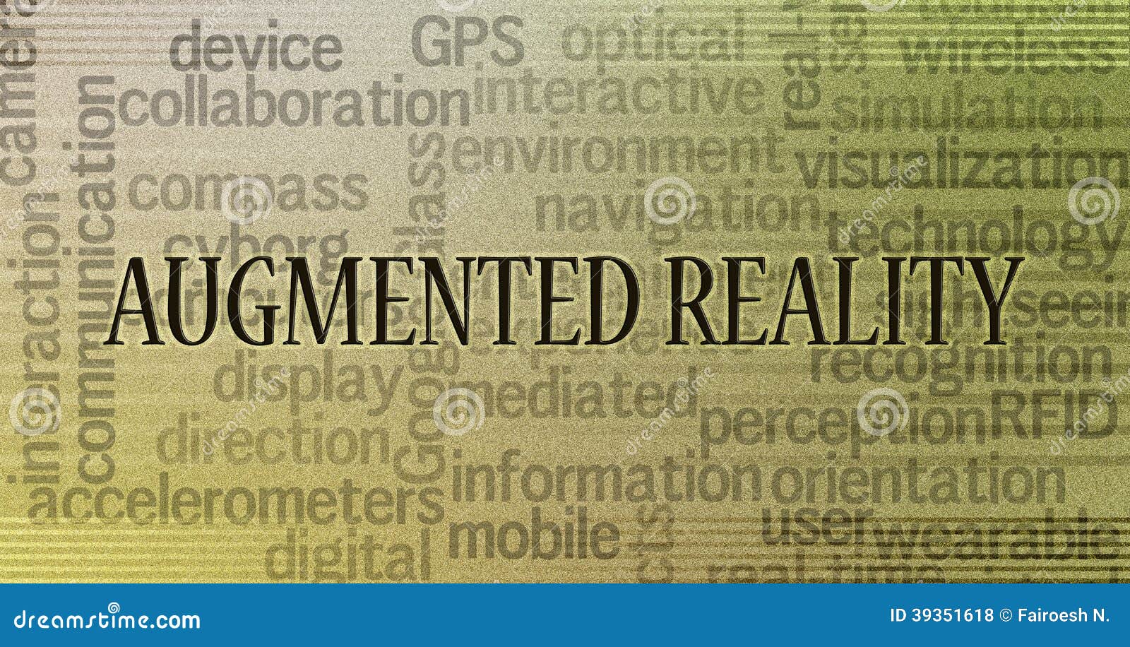 Augmented reality concept stock photo. Image of elements - 39351618