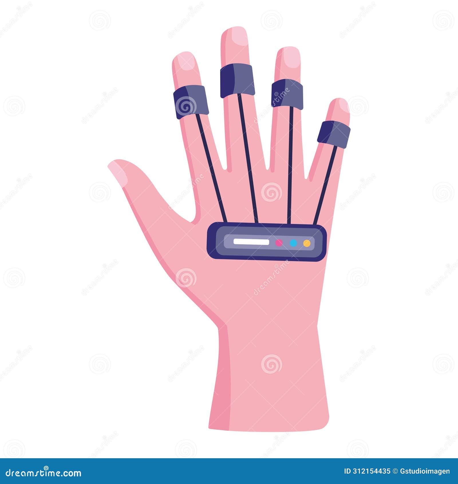 Augmented reality control stock vector. Illustration of virtual - 312154435