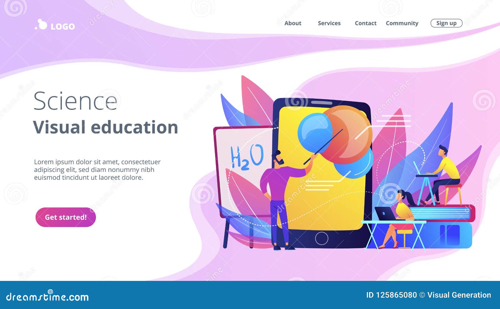 Augmented Reality in Education Concept Vector Illustration. Stock ...