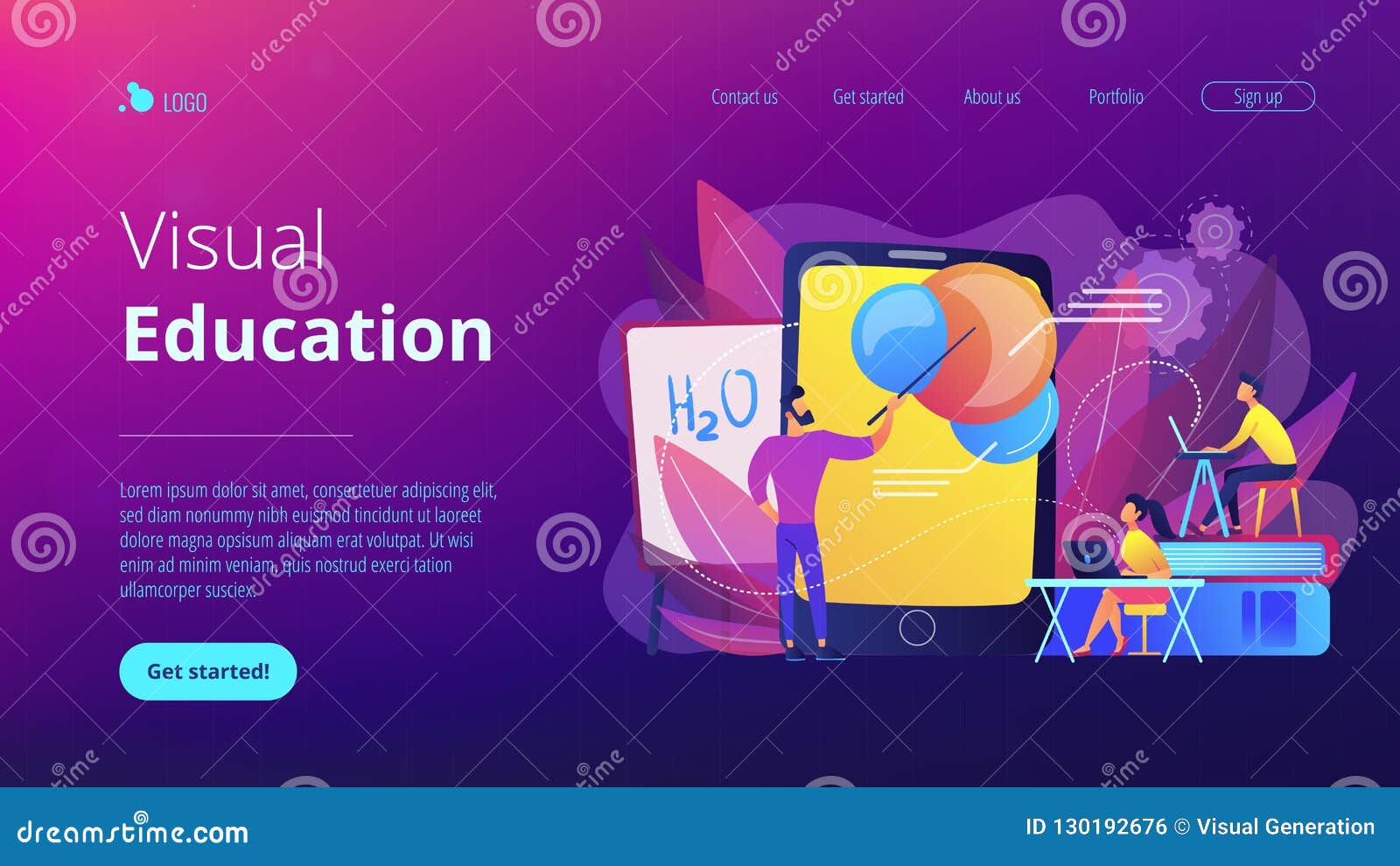 Augmented Reality in Education Concept Vector Illustration. Stock ...