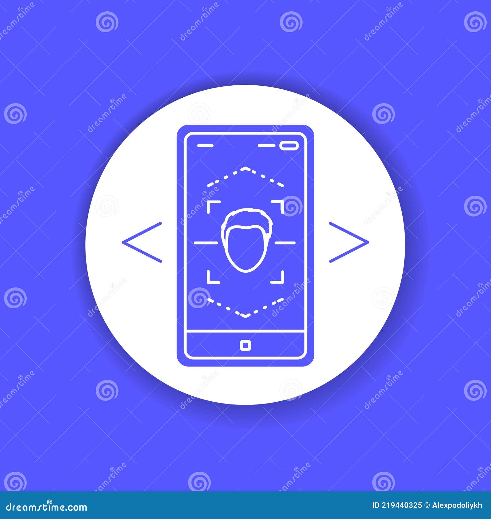 Augmented Reality Face Recognition Black Glyph Icon. Biometric Scanning ...