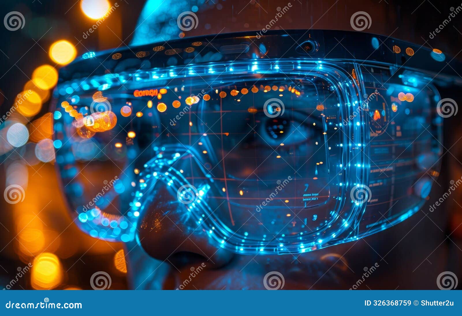 Augmented Reality Glasses Displaying Real Time Information for ...