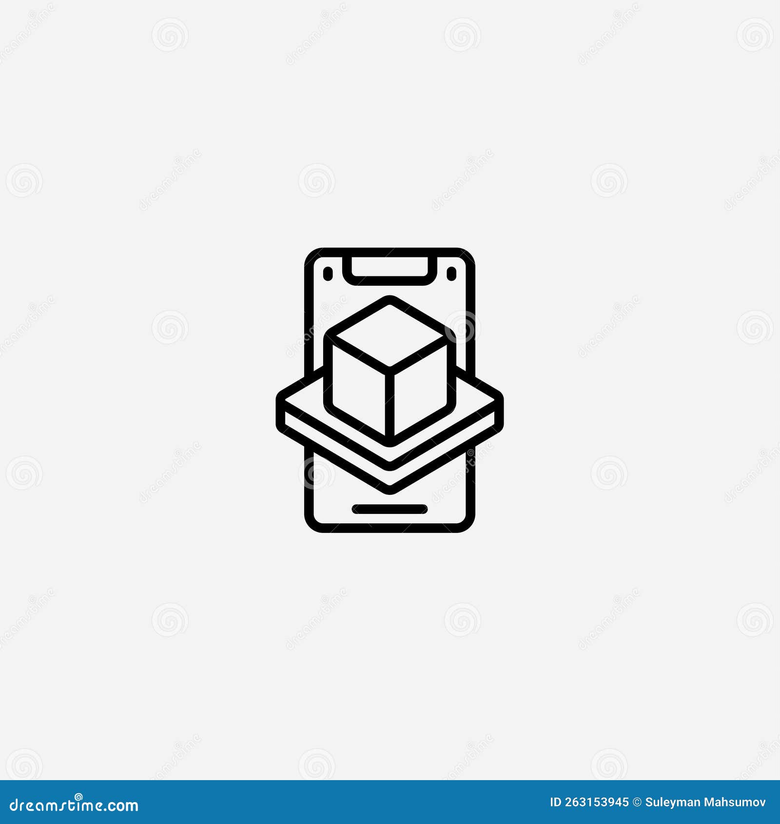 Augmented Reality Vector Icon Sign Symbol Stock Vector - Illustration ...