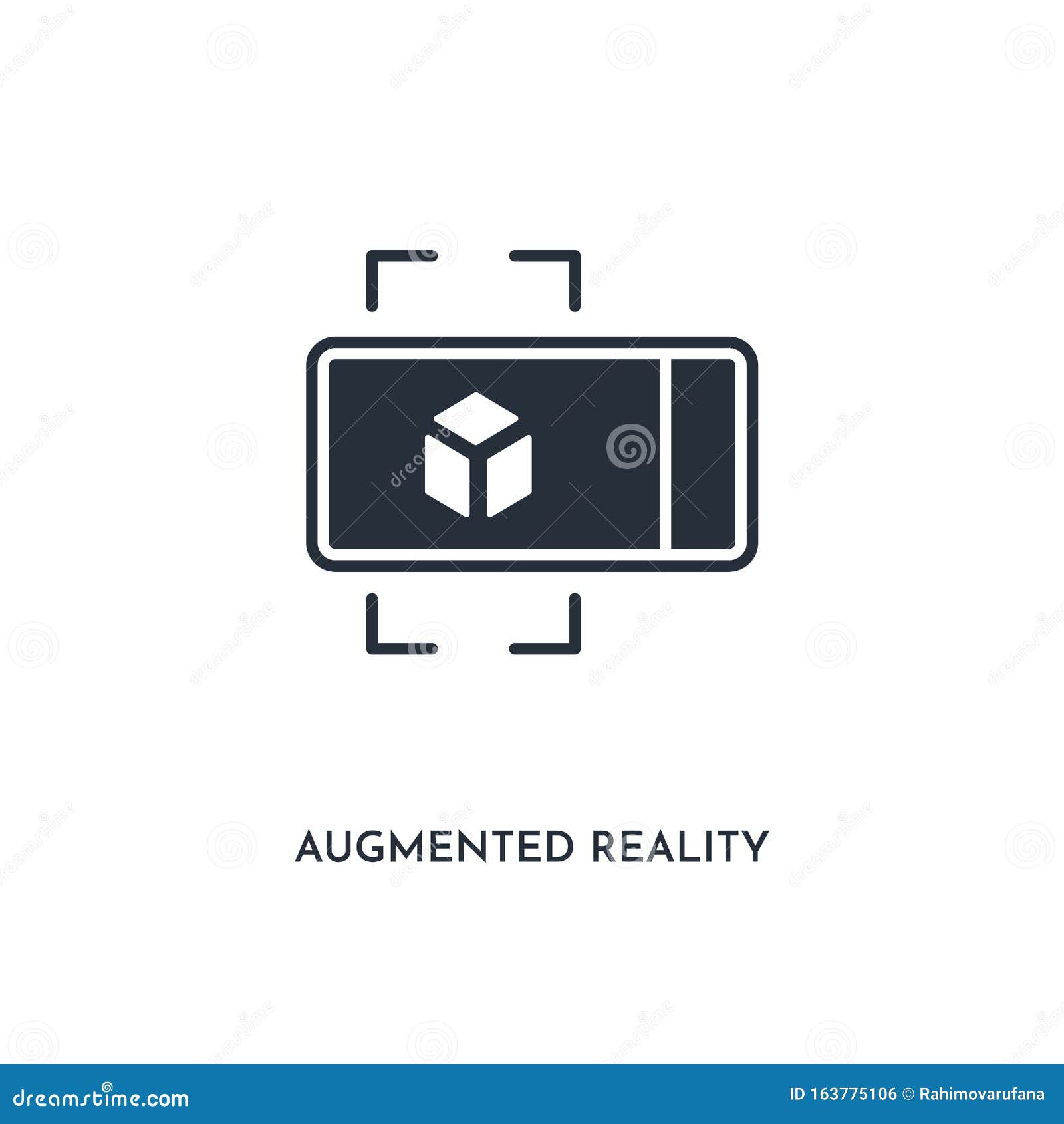 Augmented Reality Icon. Simple Element Illustration. Isolated Trendy ...