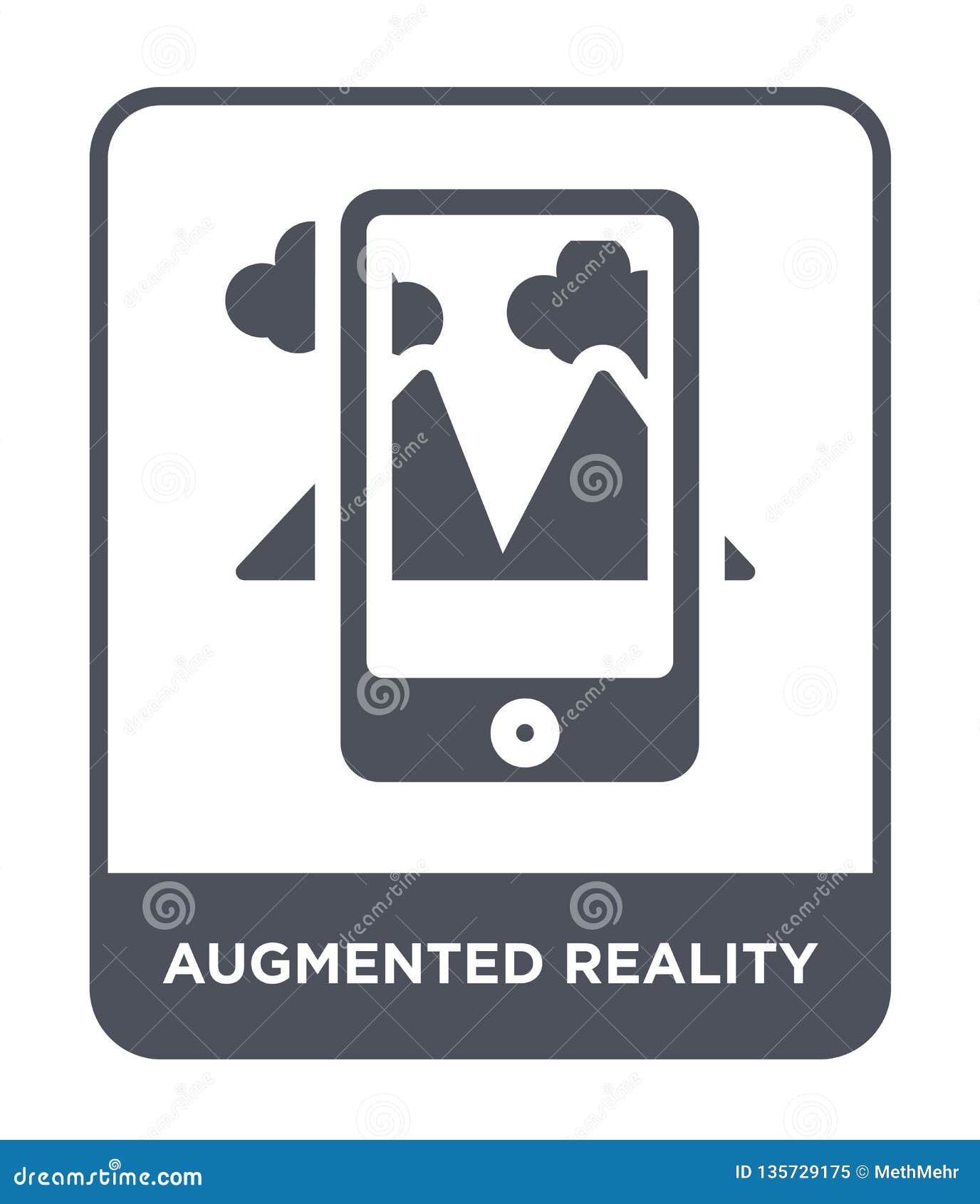 Augmented Reality Icon in Trendy Design Style. Augmented Reality Icon ...