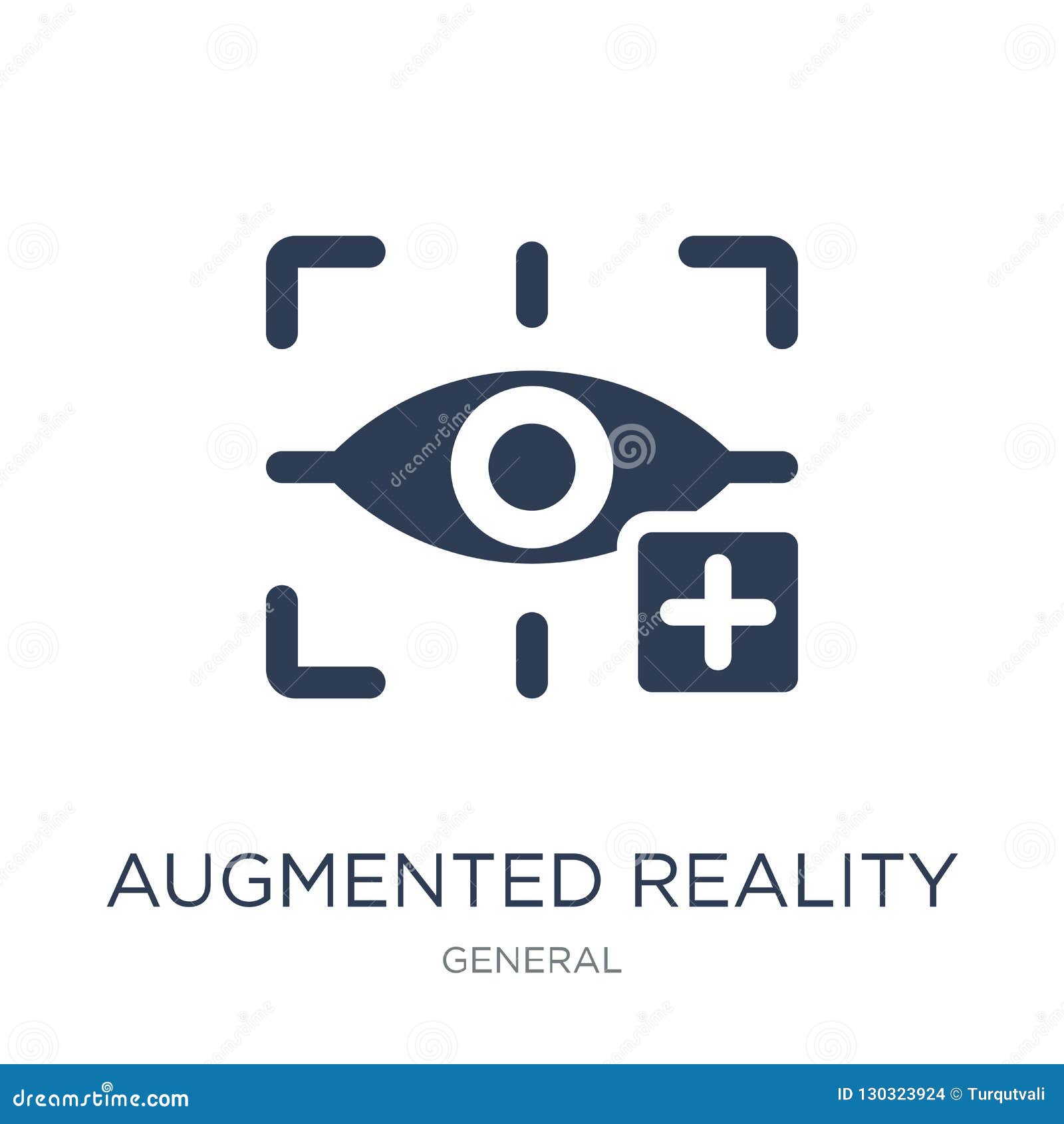 Augmented Reality Icon. Trendy Flat Vector Augmented Reality Icon on ...