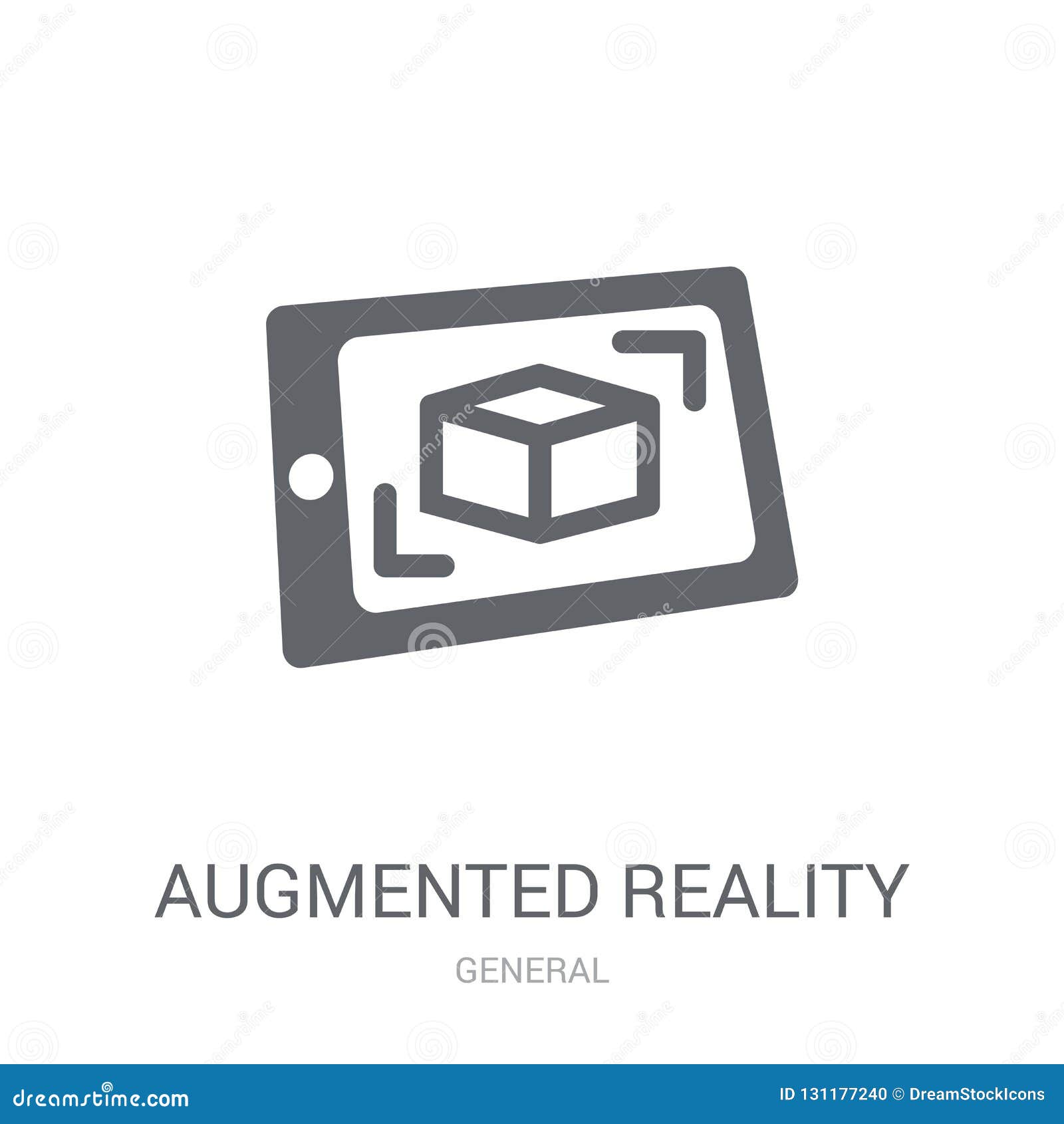 Augmented Reality Icon. Trendy Augmented Reality Logo Concept on Stock ...