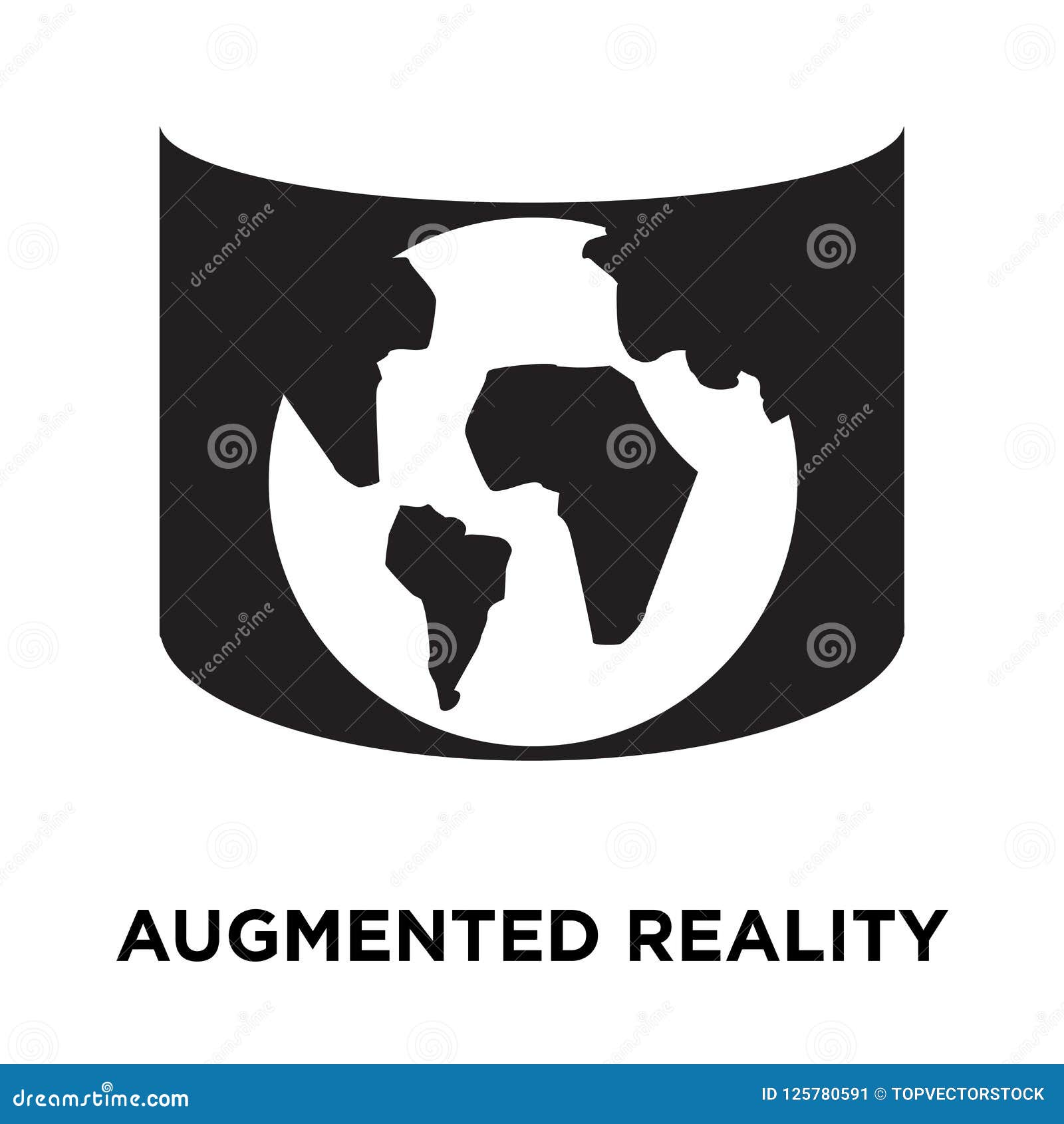 Augmented Reality Icon Vector Isolated on White Background, Logo Stock ...