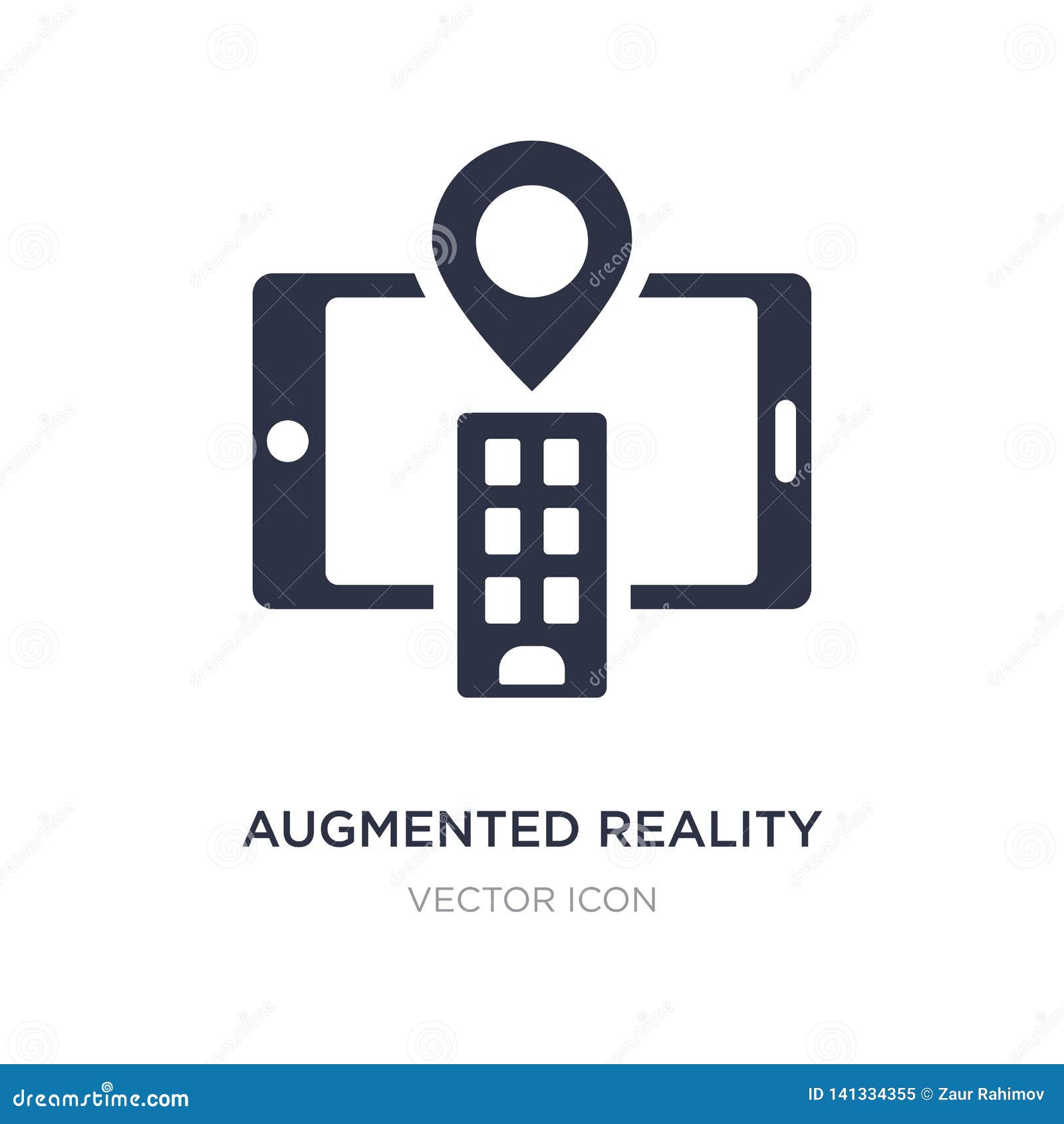 Augmented Reality Icon On White Background. Simple Element Illustration ...