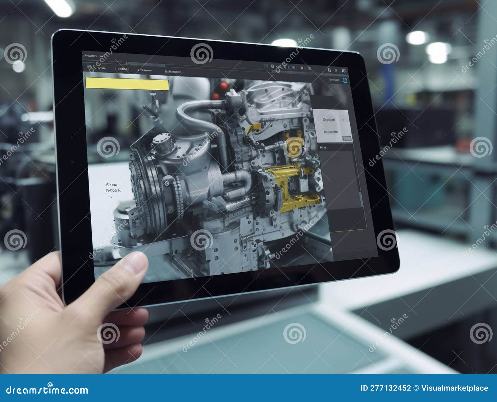 Augmented Reality for Industrial Maintenance Stock Illustration ...