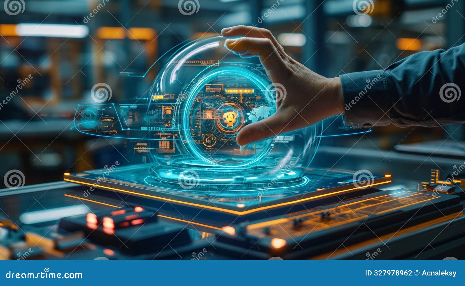 Augmented Reality Interface, Guiding Assembly Process, Digital Stock ...