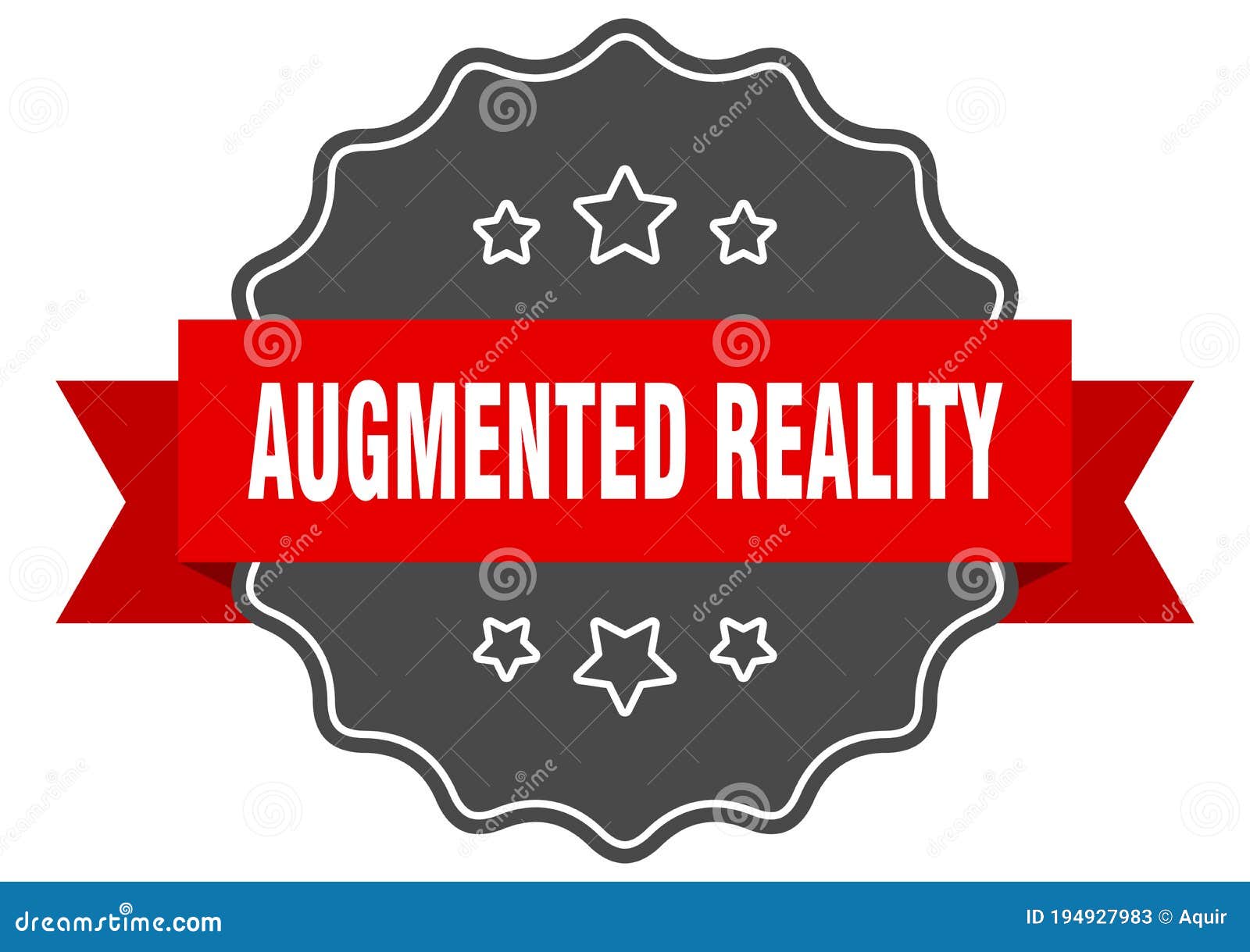 Augmented Reality Label. Augmented Reality Isolated Seal. Sticker. Sign ...
