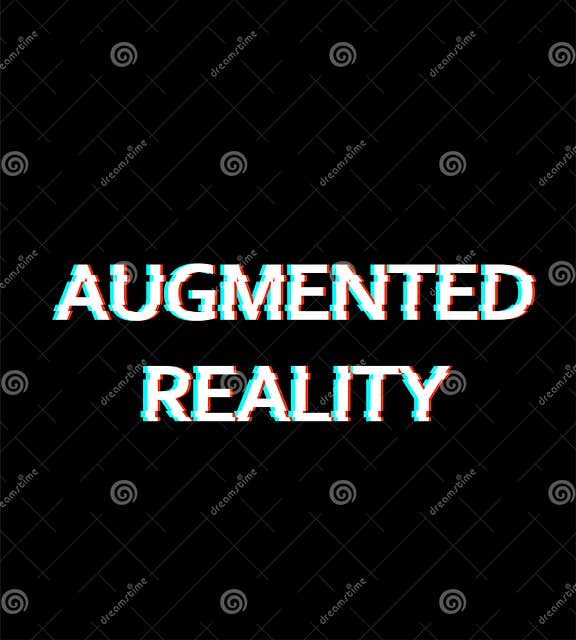 Augmented Reality Lettering Stock Vector - Illustration of vector ...