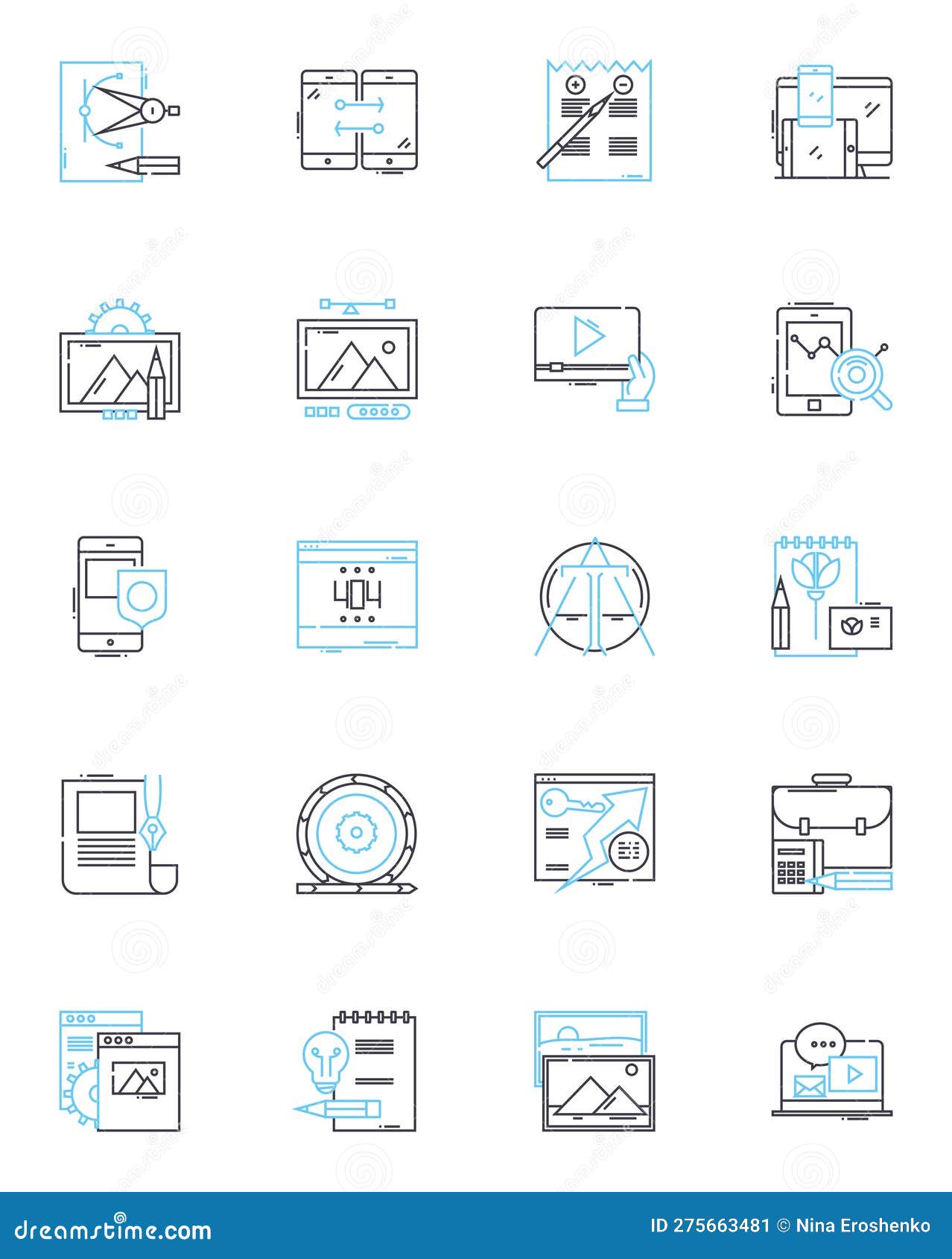 Augmented Reality Linear Icons Set. Virtual, Simulation, Immersive ... Augmented Reality Linear Icons Set. Virtual, Simulation, Immersive ...