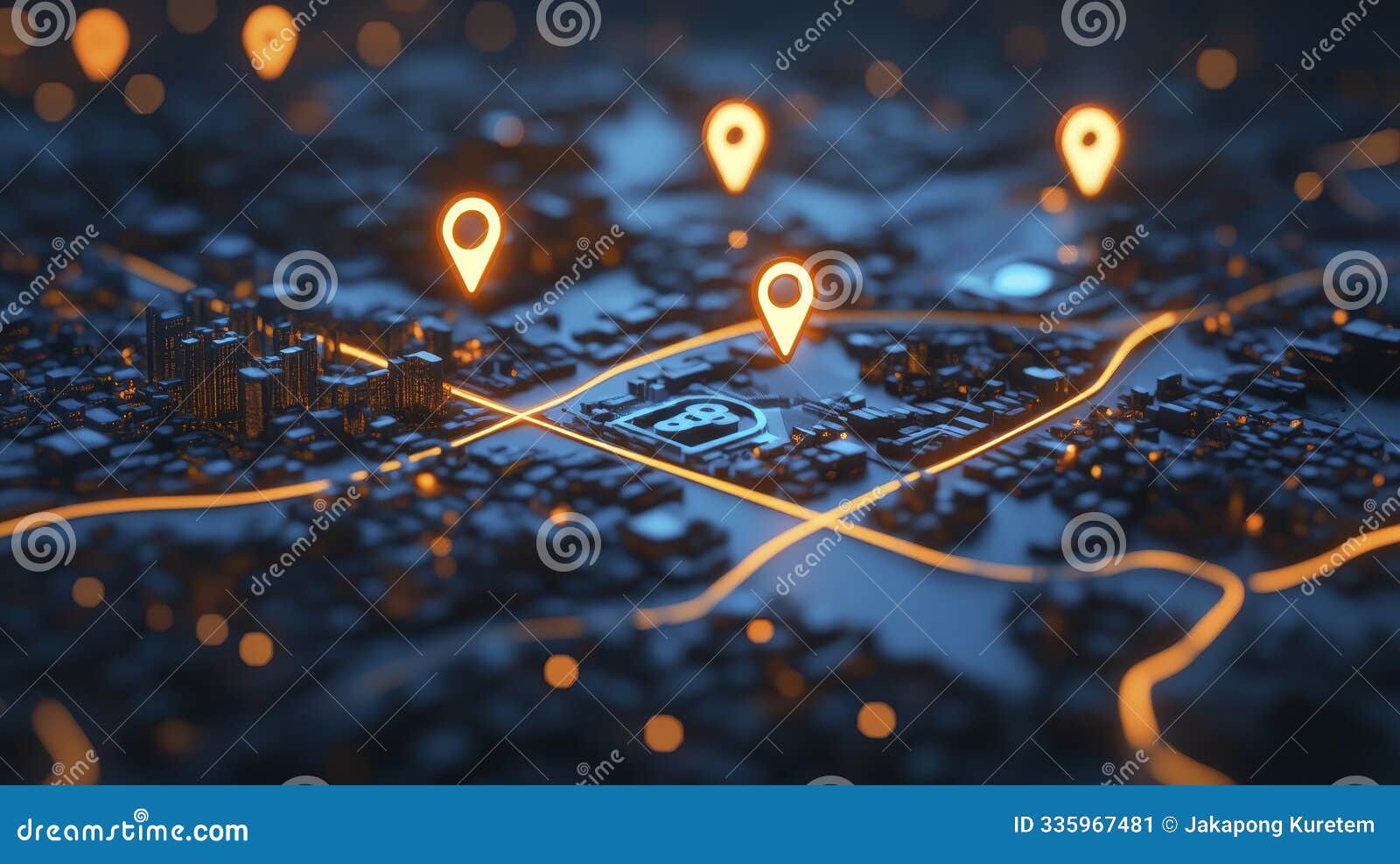 Augmented Reality Navigation in a Virtual Cityscape with Location Pins ...