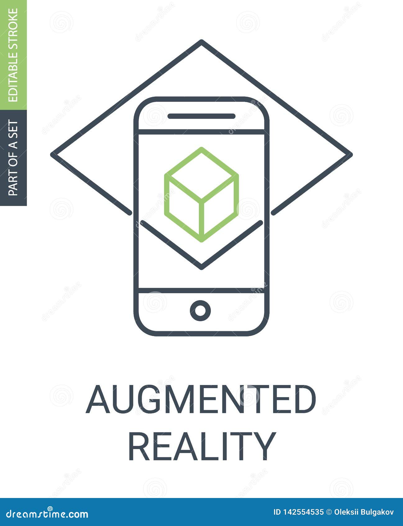 Augmented Reality Outline Icon with Editable Stroke Stock Vector ... Augmented Reality Outline Icon with Editable Stroke Stock Vector ...