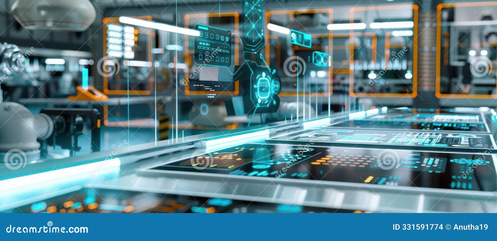 Augmented Reality Overlay Displaying Data Flow in a Modern Industrial ...
