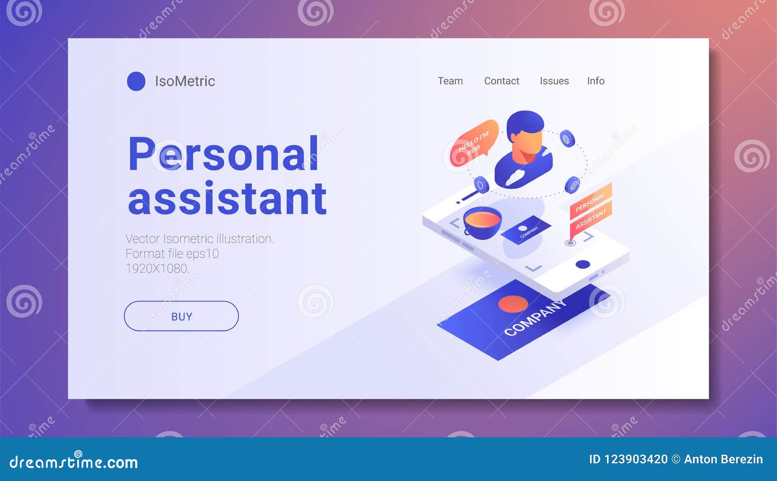 Augmented Reality Profile Concept Stock Vector - Illustration of ...