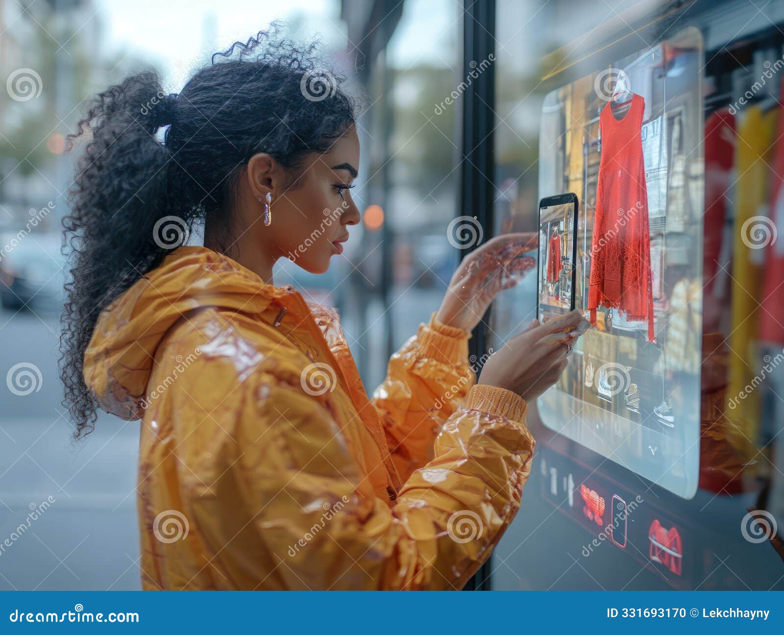 Augmented Reality Shopping: a Consumer Uses Augmented Reality To Try on ...