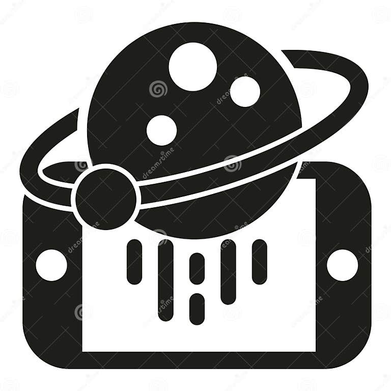 Augmented Reality Space Planet Icon Simple Vector. Game Camera Stock ...