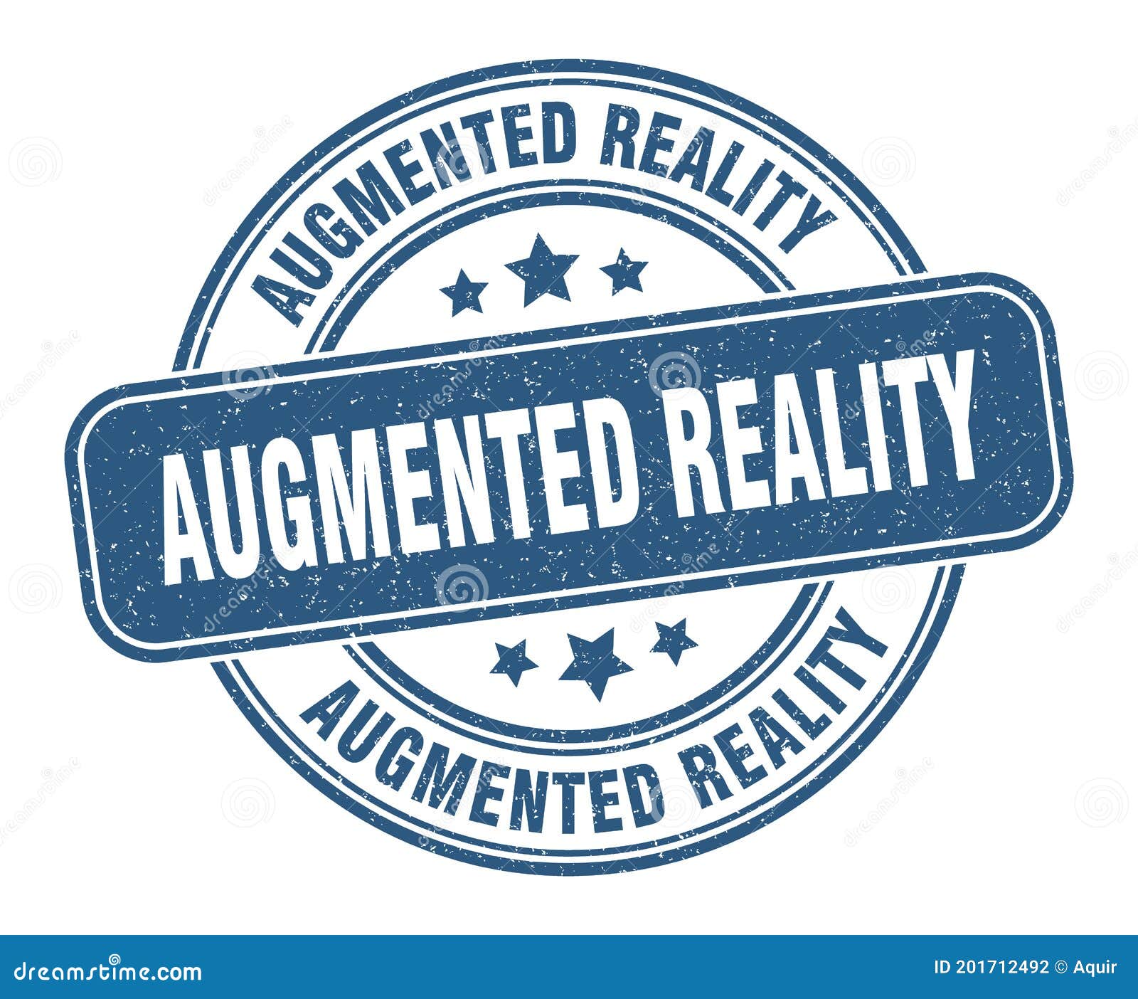 Augmented Reality Stamp. Augmented Reality Round Grunge Sign Stock ...