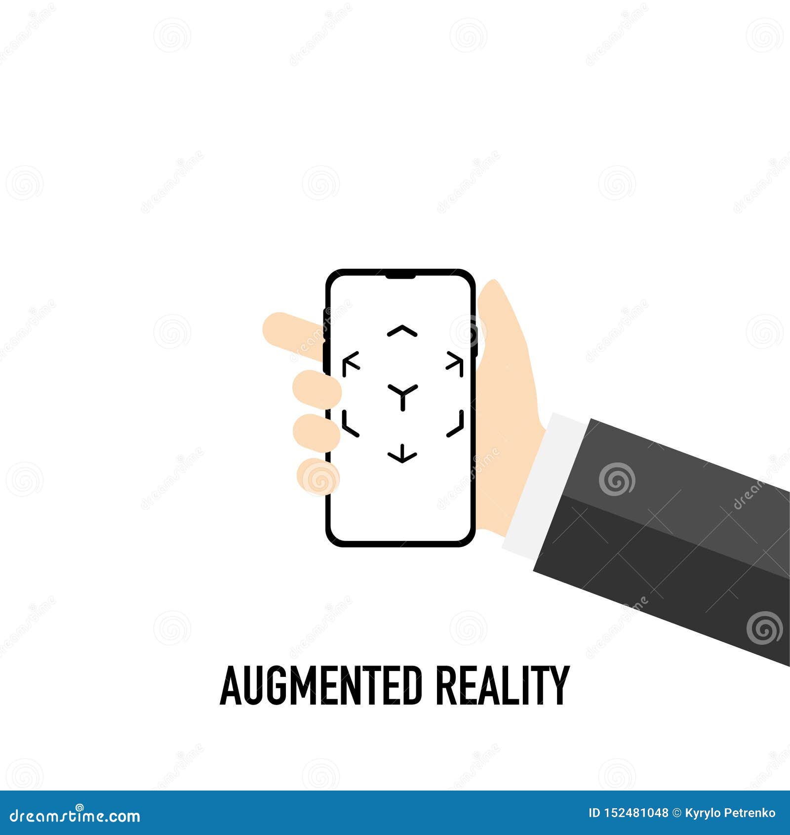 Augmented Virtual Reality Concept Illustration Cartoon Vector ... Augmented Virtual Reality Concept Illustration Cartoon Vector ...