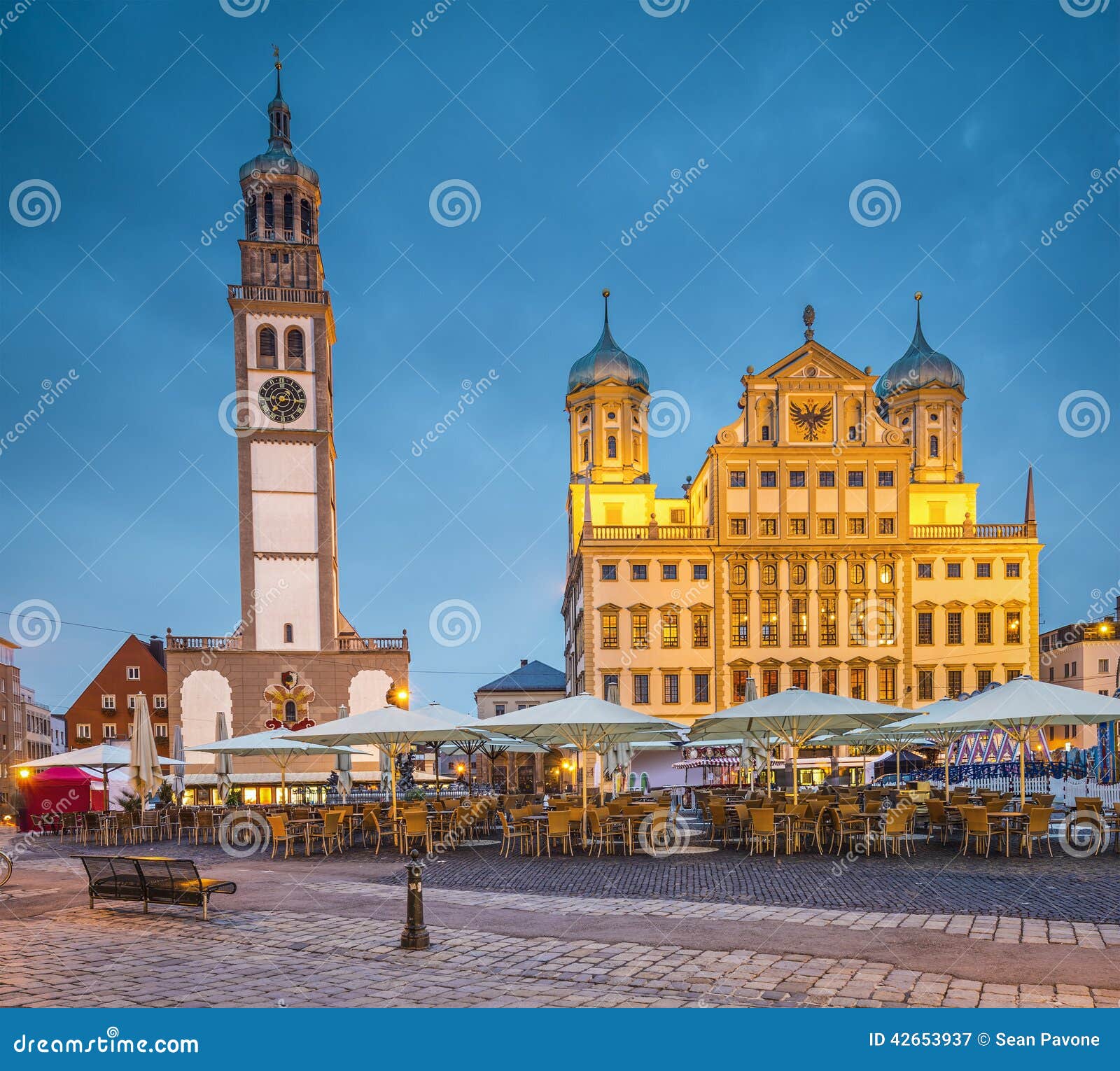Augsburg Duitsland stock afbeelding. Image of landschap - 42653937