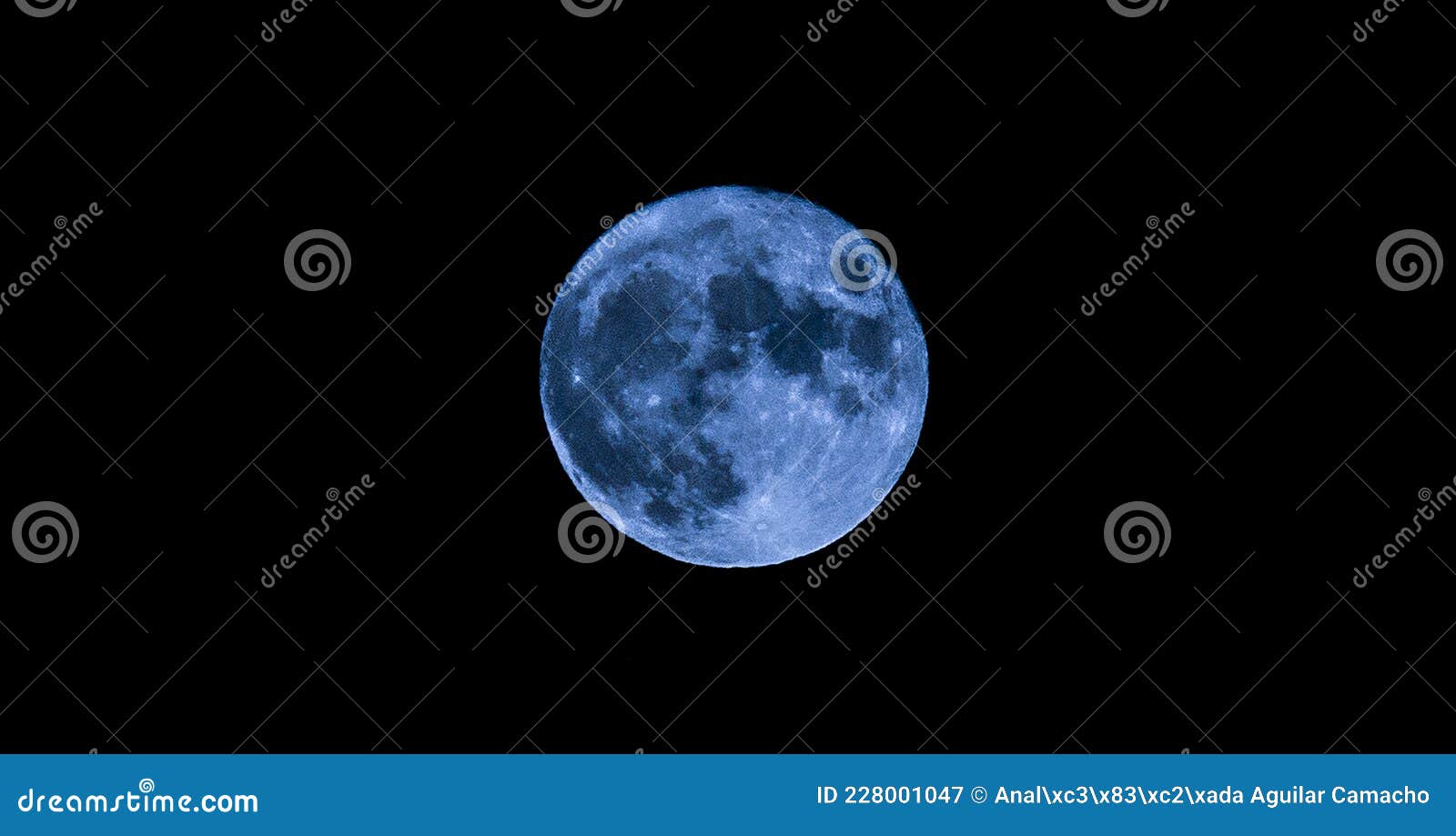 August blue moon stock image. Image of blue, moonlight - 228001047