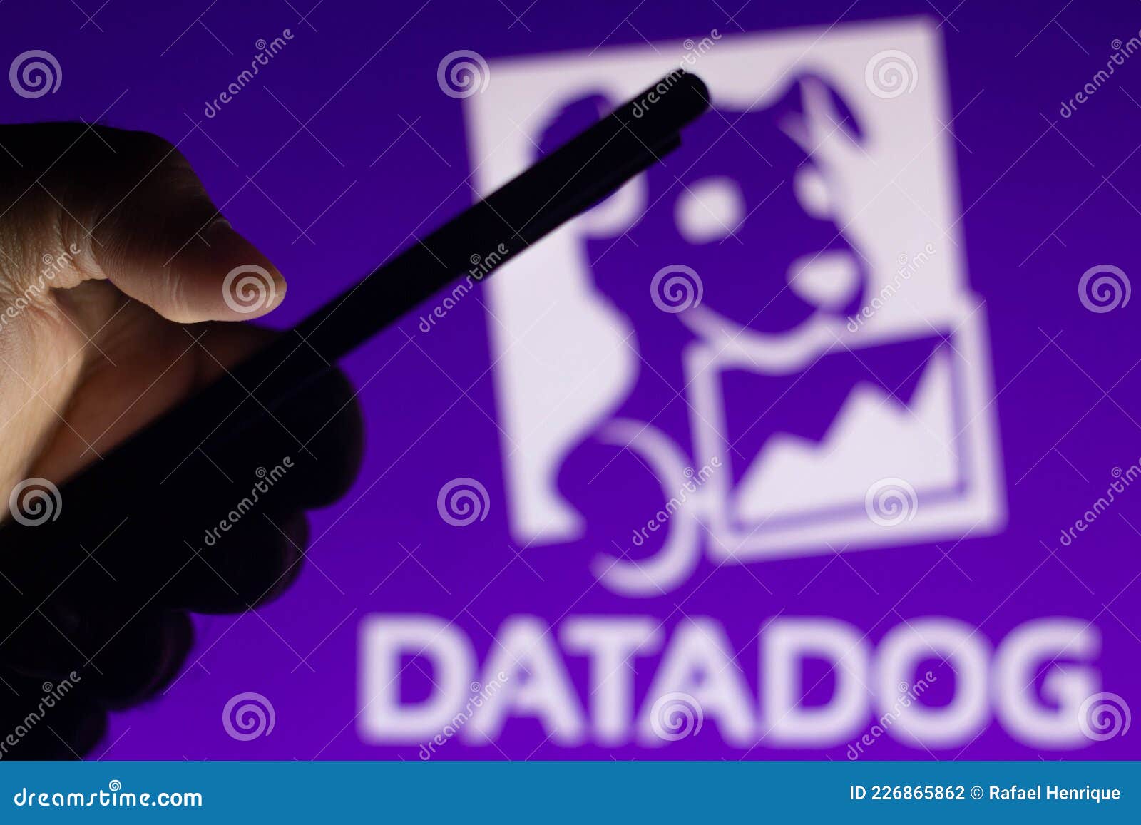 August 9, 2021, Brazil. in this Photo the Datadog Logo Seen Displayed ...