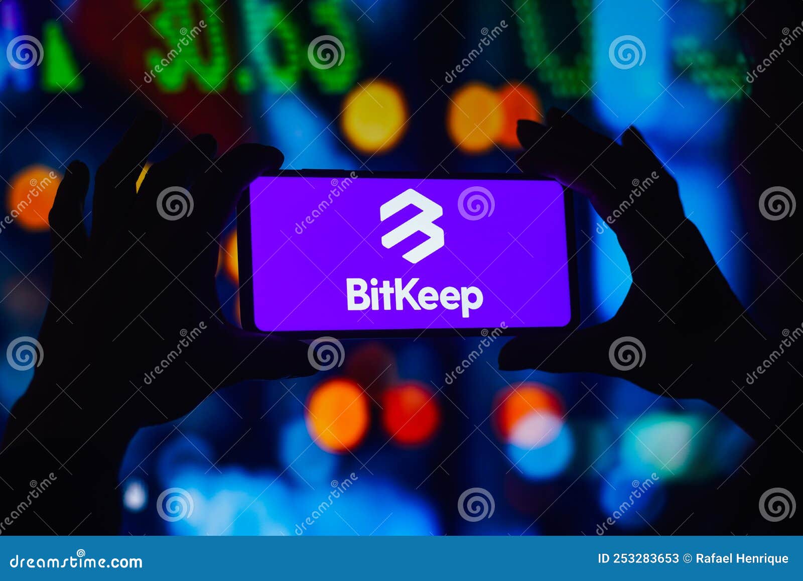 August 8, 2022, Brazil. in this Photo Illustration, the BitKeep Logo is ...